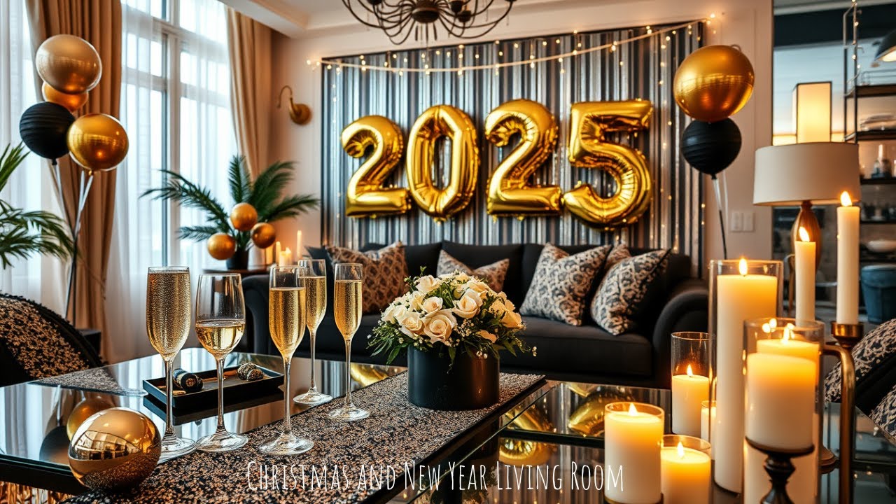 Holiday Magic: Must-Try Christmas and New Year Living Room Decor Styles ...