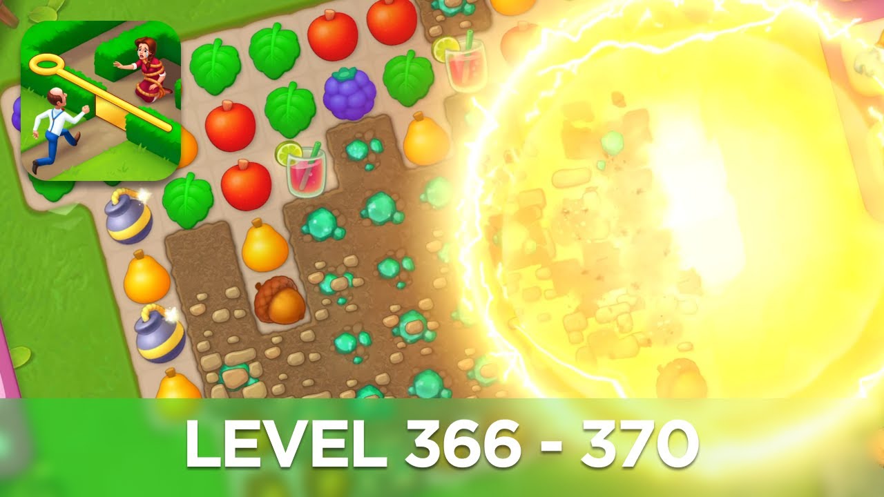 Let's Play - Gardenscapes (Level 366 - 370) - YouTube