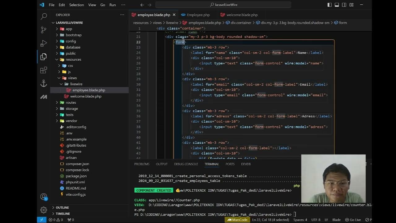 Laravel Livewire CRUD concept - YouTube