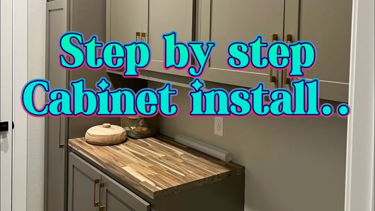 How to install cabinets by yourself - YouTube