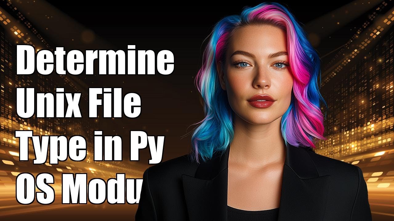 How To Determine Unix File Type In Python Using The Os Module Youtube