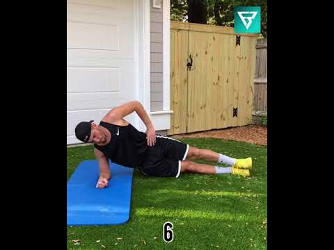 Dynamic side plank with hip abduction - YouTube