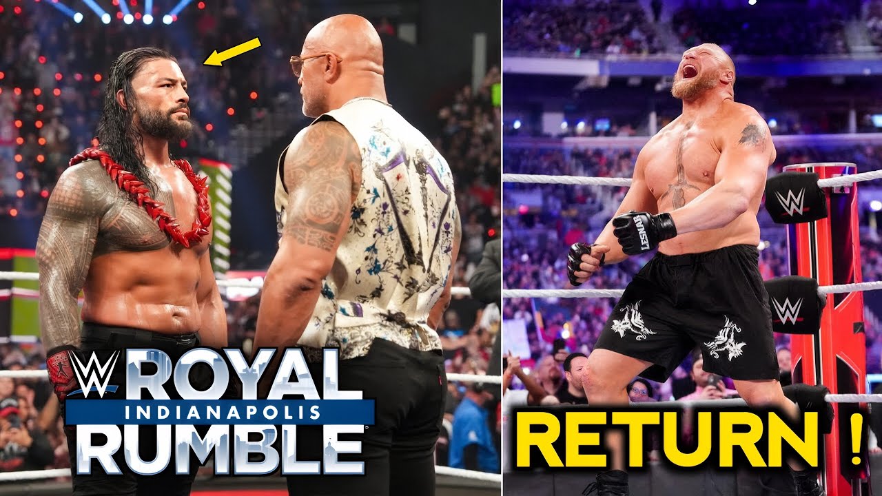 Roman Reigns Win Royal Rumble & Brock Lesnar Return - WWE Royal Rumble ...