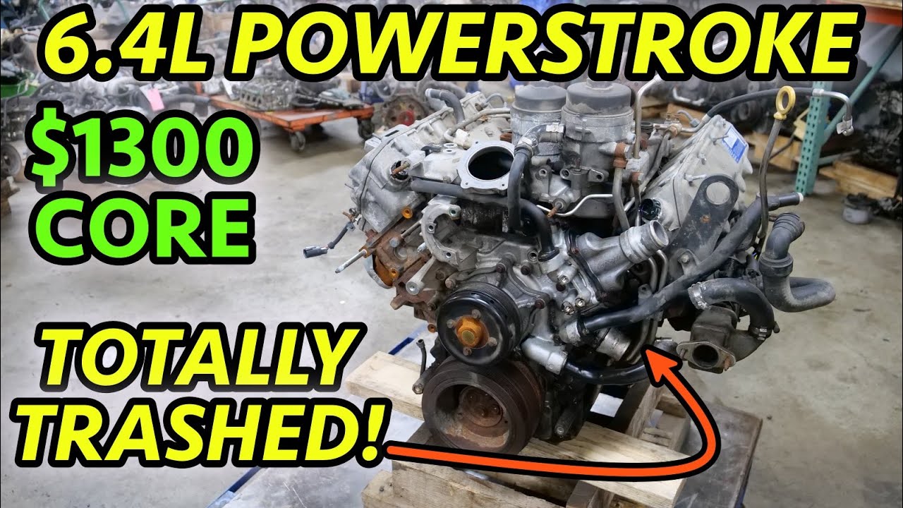 THE WORST POWERSTROKE! JUNK Ford F-250 6.4L Turbodiesel Engine Teardown ...