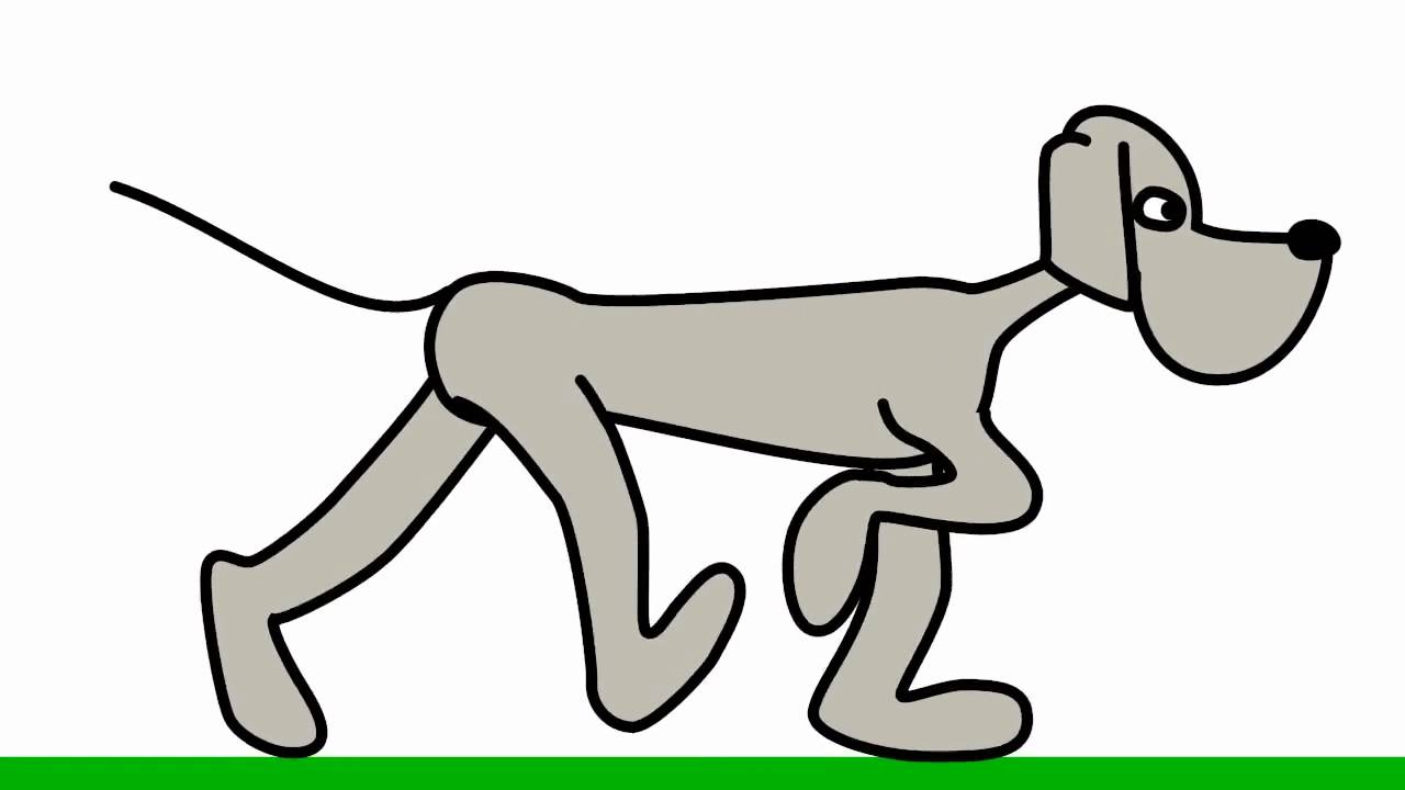 Synfig June challenge: 4 leg walk cycle - YouTube