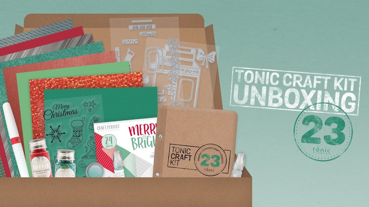 Tonic Live No. 147 - Unboxing Tonic Craft Kit 23 - YouTube