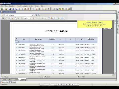Ra Workshop - Windows and doors production reports