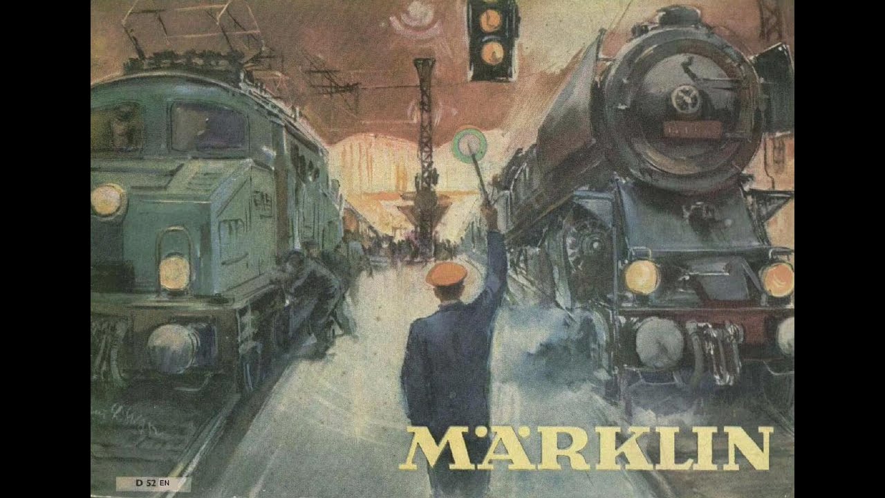 M-Gleis-Nostalgieanlage Märklin H0 Fahrvideo / Marklin vintage layout 60s/70s running session ...