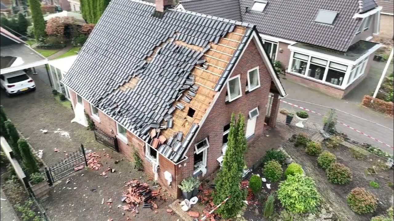 Voor tweede maal explosie in woning Schoonoord - YouTube