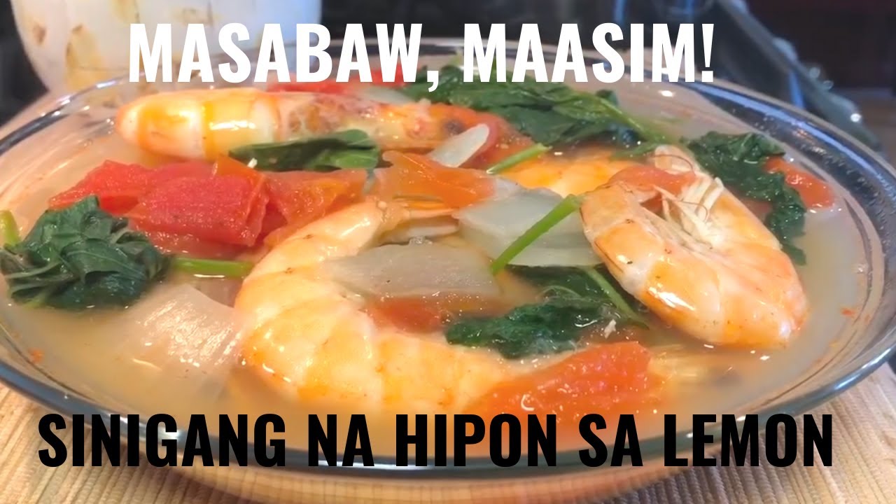 SINIGANG NA SUGPO SA LEMON. - YouTube