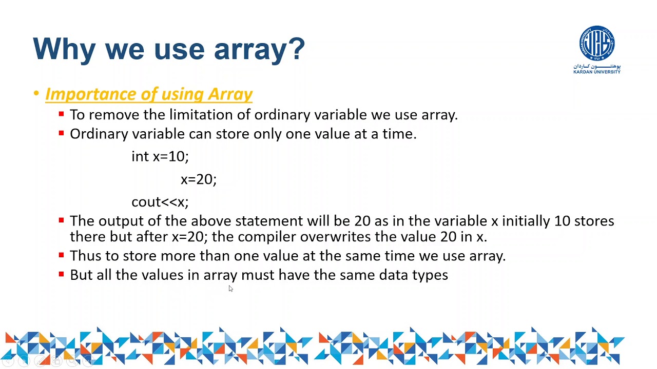Array Youtube