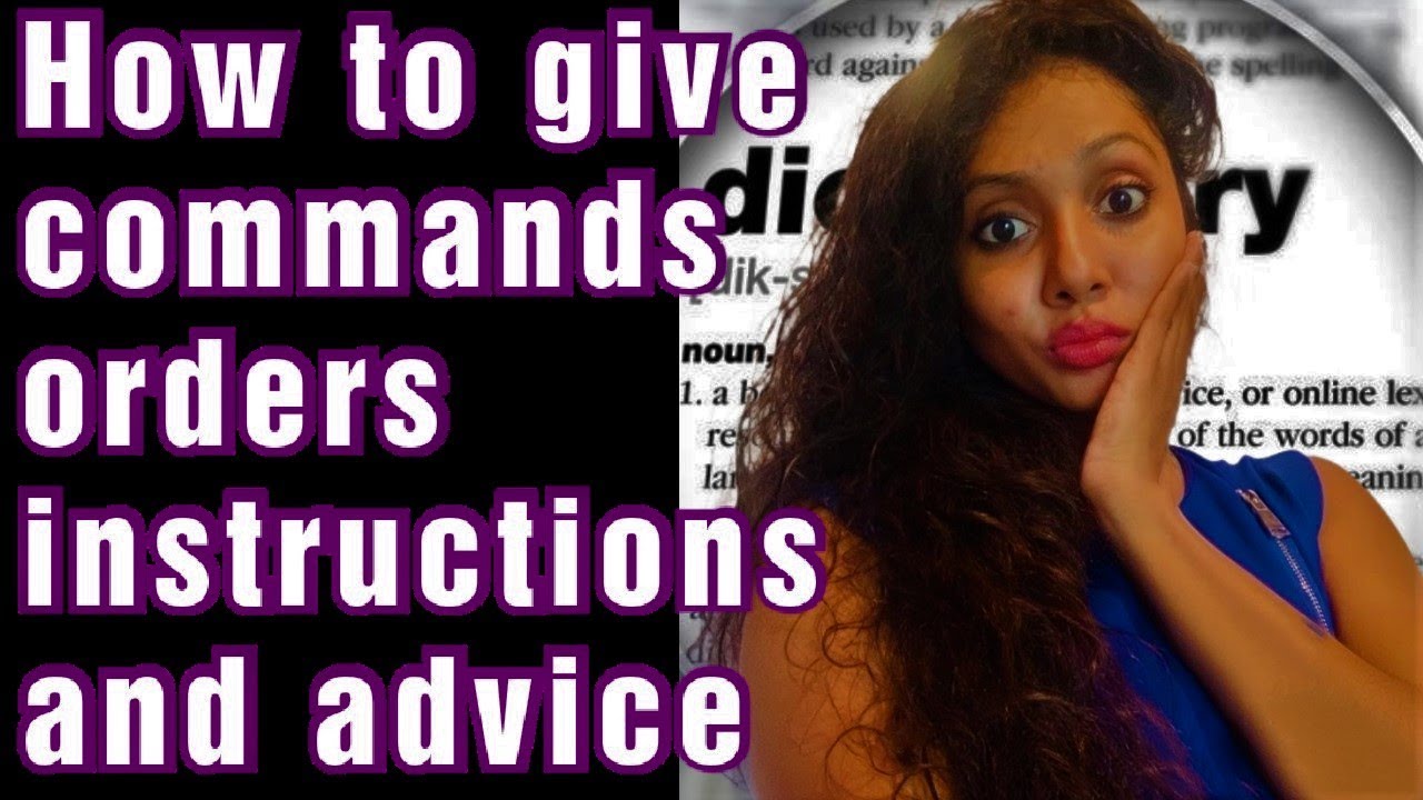 #imperative #commands Imperatives - How to give commands, orders ...