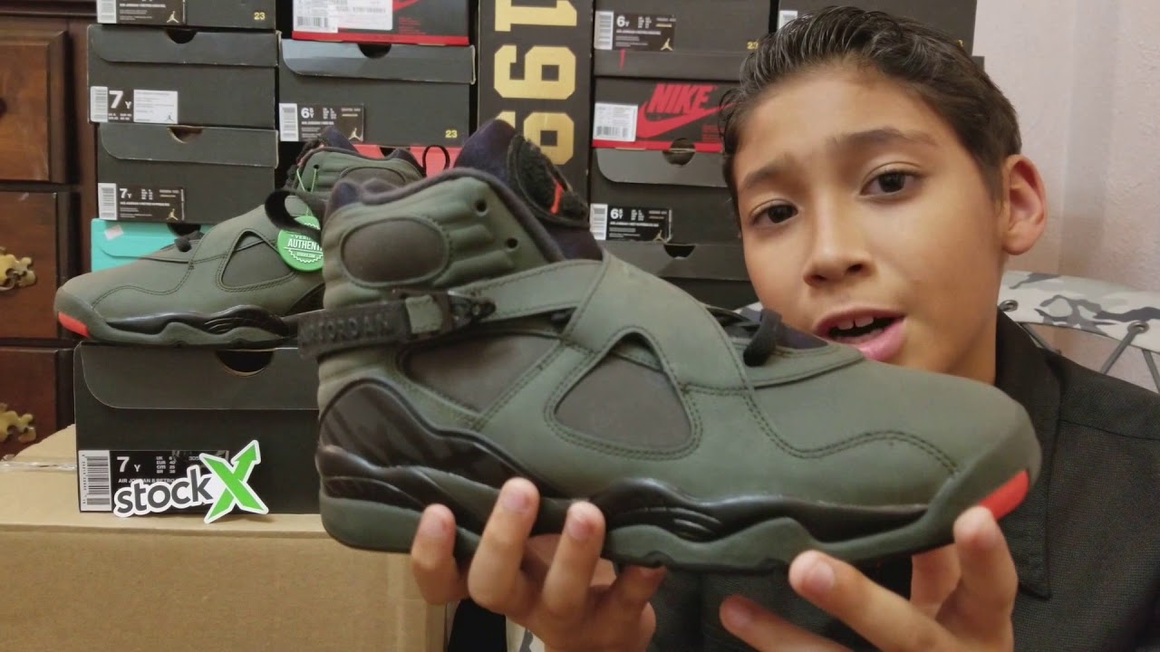 StockX Air Jordan Retro 8 "Undefeated" "Take Flight" GS! Review & On ...