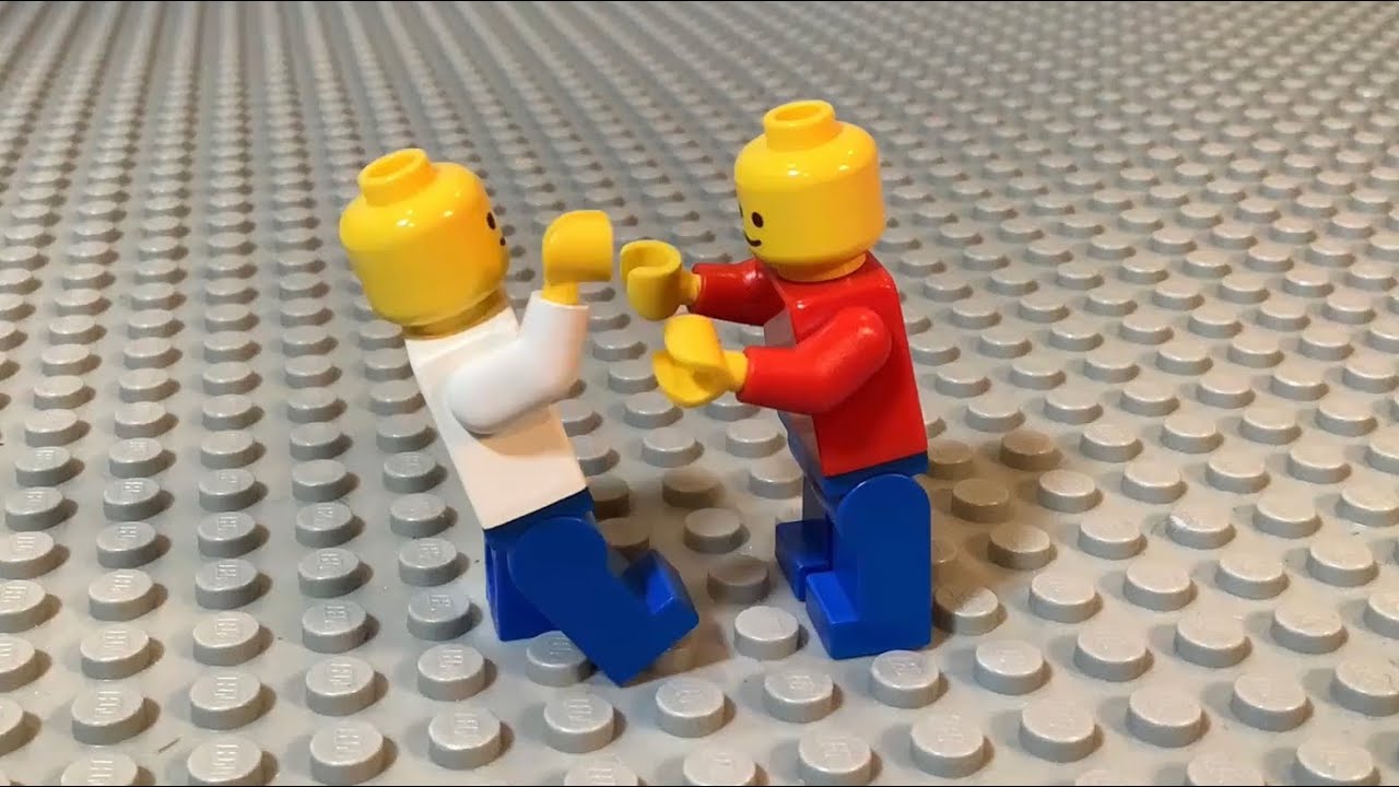 Lego mini figures brawl - YouTube