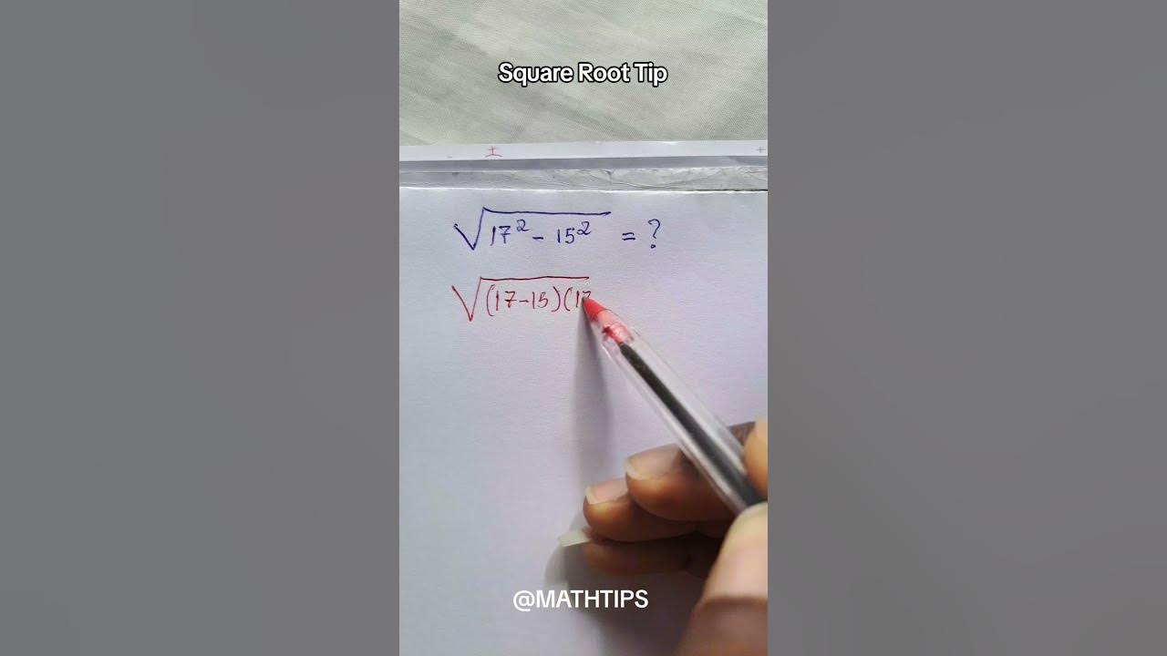 Square Root tips #shorts #mathtricks #mathematics #maths #mathtips - YouTube