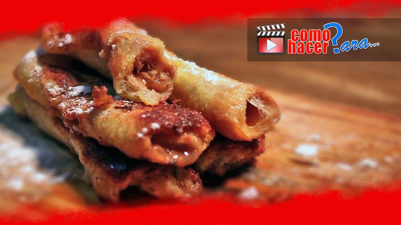 Rollitos de Pan Rellenos con Dulce de Leche - YouTube