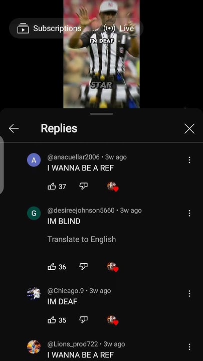 im blind im deaf i wanna be a ref - YouTube