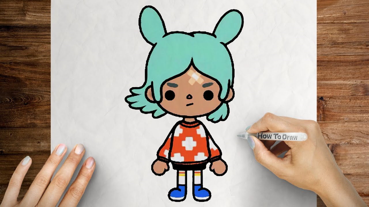 How to draw Toca Boca Character - YouTube