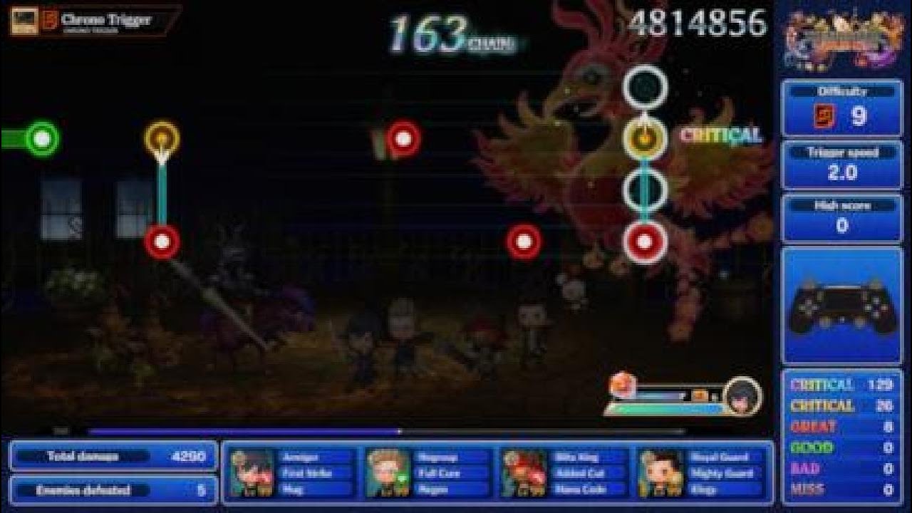 Theatrhythm Final Bar Line - Chrono Trigger DLC Pack 1 Ultimate Perfect Chain 【シアトリズム】 - YouTube