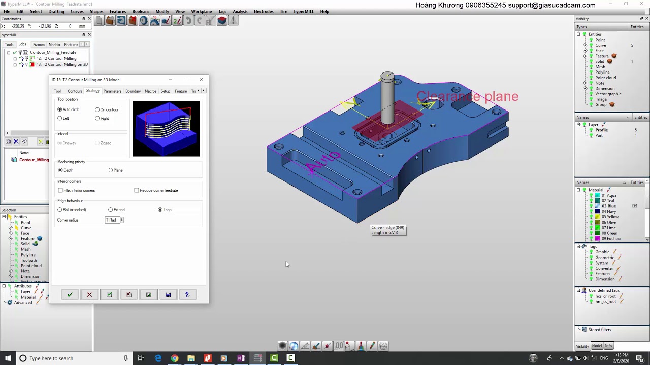 4 ưu điểm của Contour Milling on 3D Model so với Contour Milling - YouTube