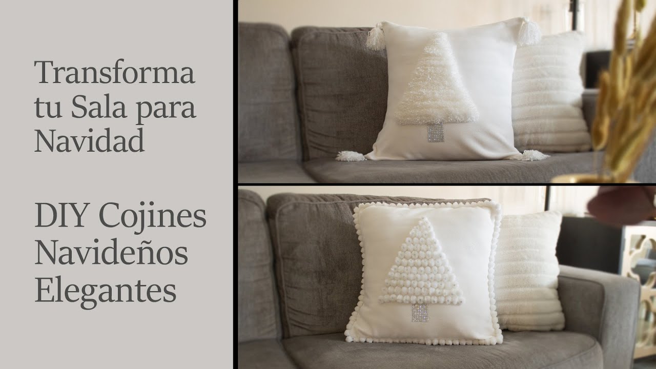 Cómo hacer COJINES ELEGANTES para Navidad | DIY hazlo tu mismo - YouTube