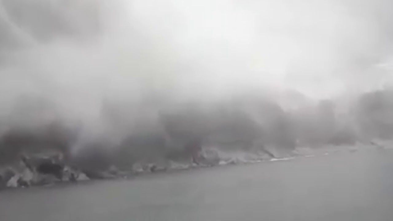 Ambae island ash fall - YouTube