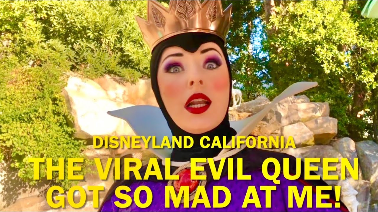 The Viral Evil Queen Got SO Mad At Me! What Happened?! Disneyland 2023 ...