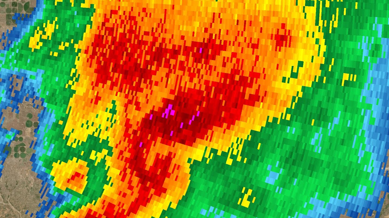 2021 Clarendon, Texas Supercell Radar Loop - YouTube