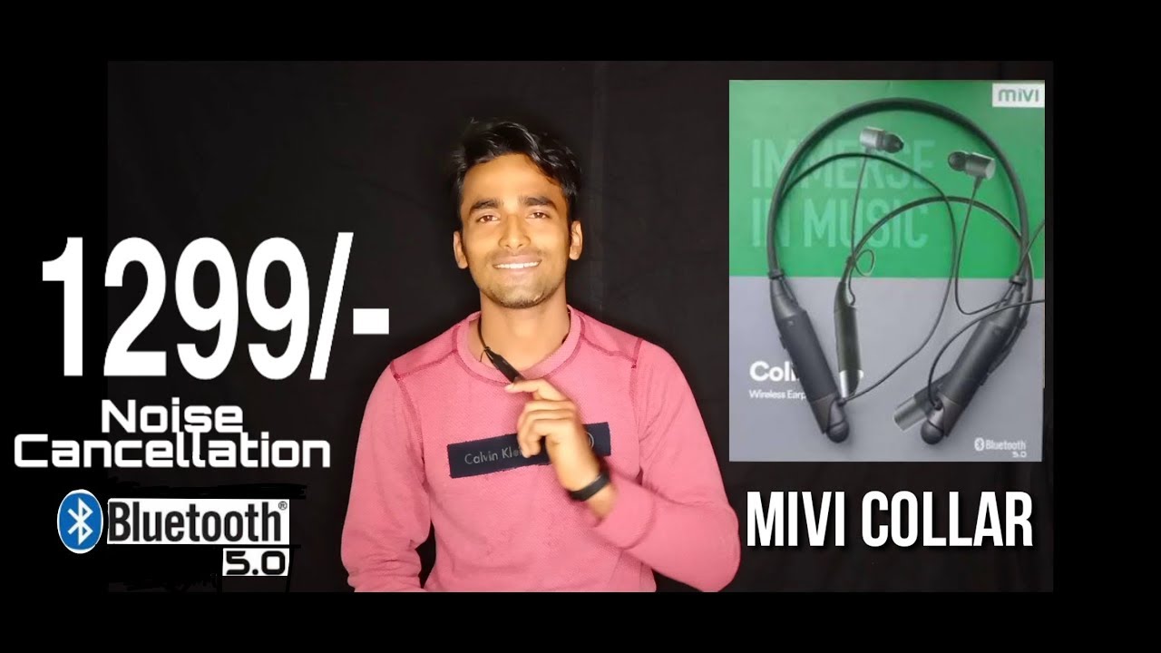 Mivi Collar Bluetooth Earphone Unboxing - YouTube