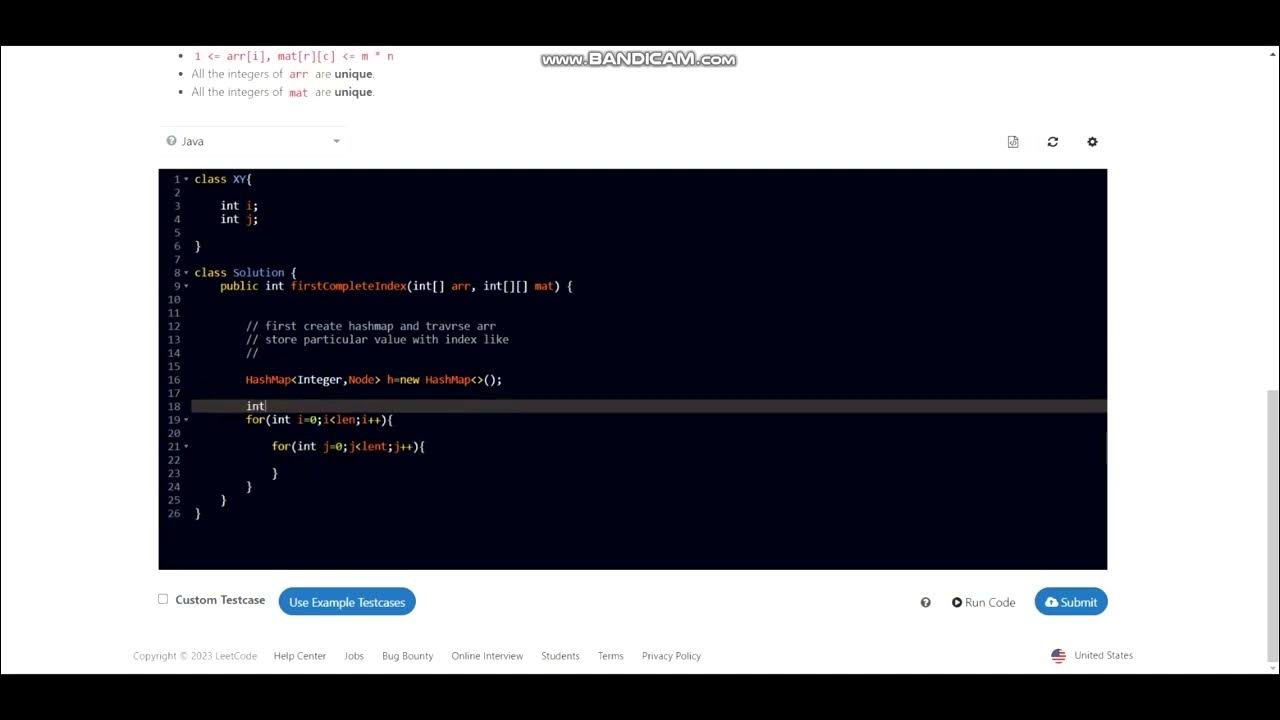 6342. First Completely Painted Row or Column | Leetcode Weekly Contest ...