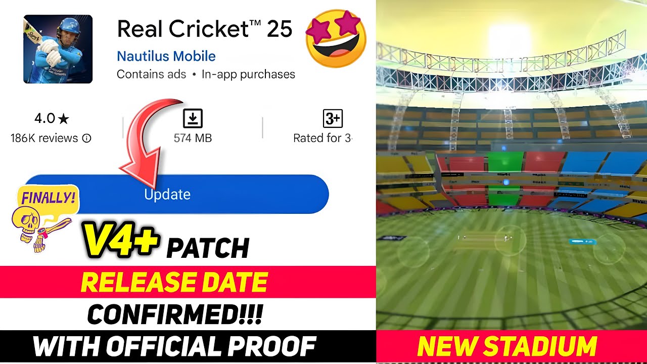 Real Cricket 25 V4+ Patch Release Date Confirmed With Official Proof ...