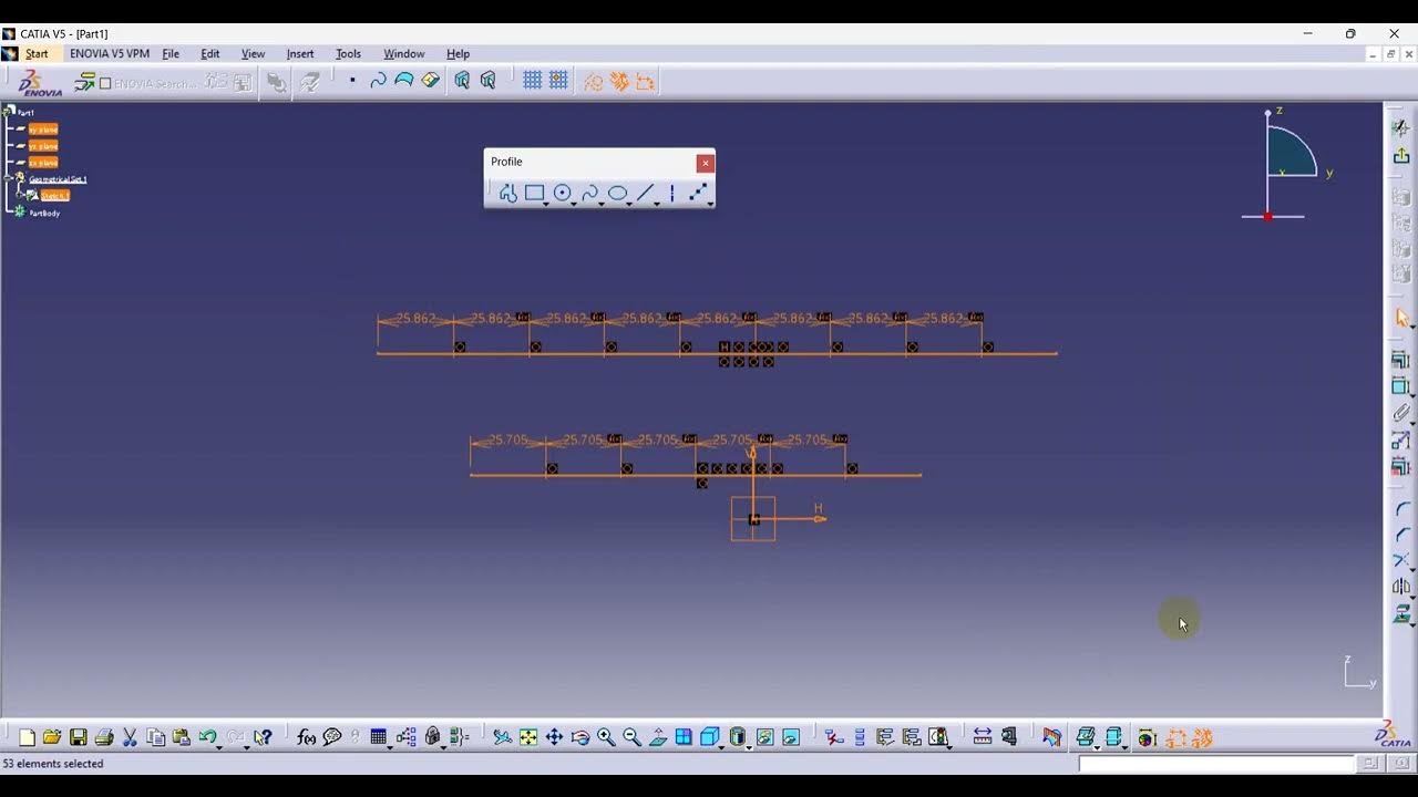 9 Point (CATIA : Sketcher Workbench : Profile Toolbar) - YouTube