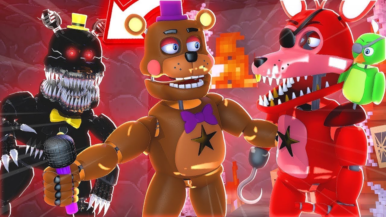 Minecraft:FREDBEARS PIZZA 2-NIGHTMARE ENCONTROU OS ANIMATRONICS ...
