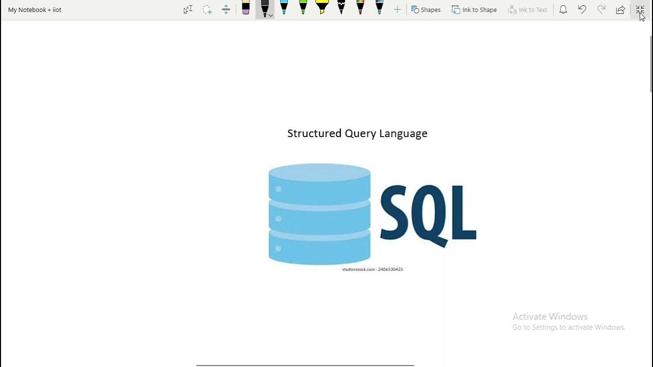 1-Introduction to SQL and Database - YouTube