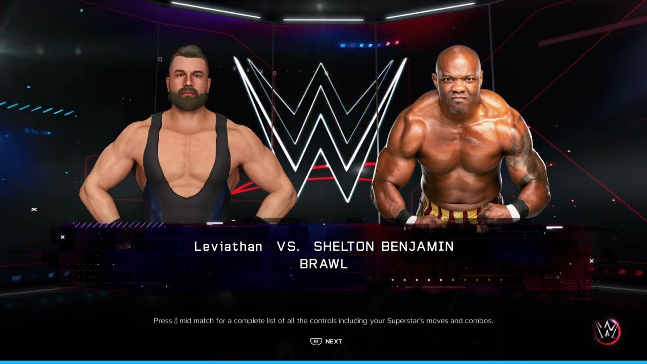 WWE 2K23 Leviathan vs Shelton Benjamin Brawl - YouTube