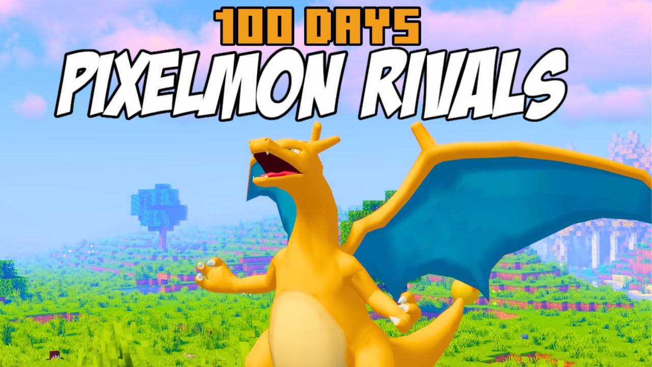 I Spent 100 Days In Minecraft Pixelmon With A RIVAL! (Episode 1) - YouTube