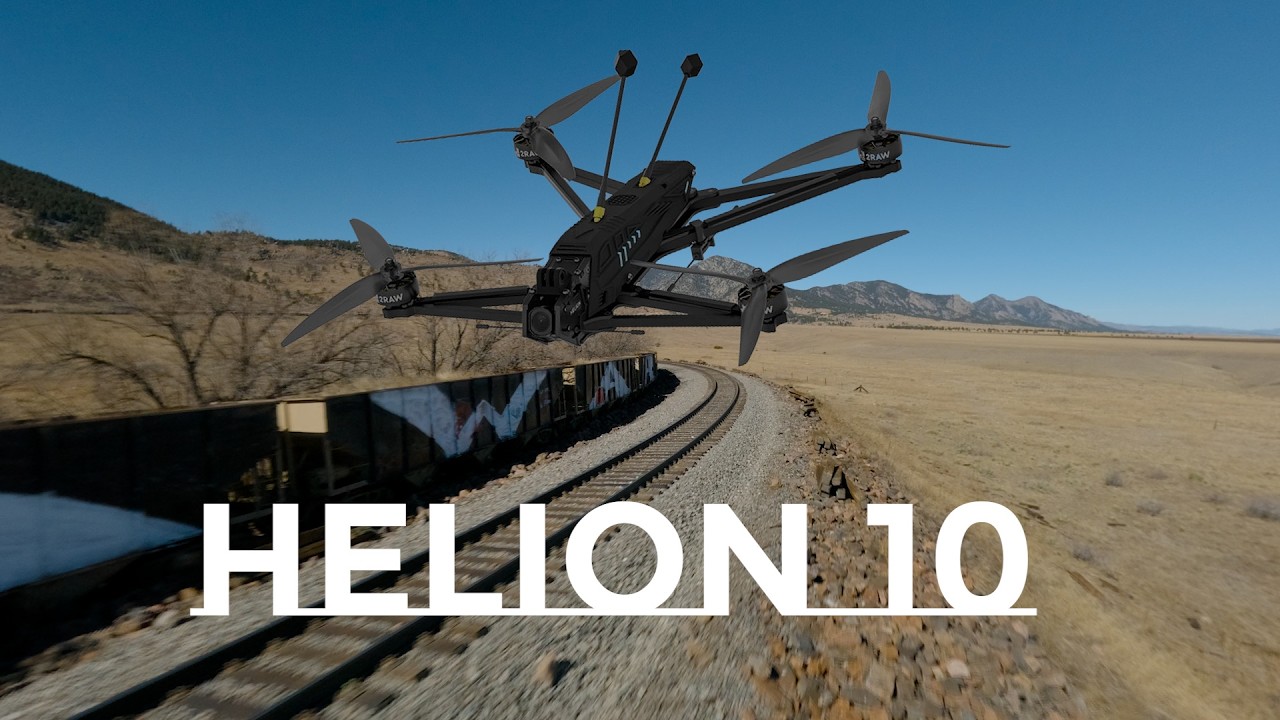 BIG 10 RAILROAD RIP // Iflight Helion 10 FPV FUN - YouTube