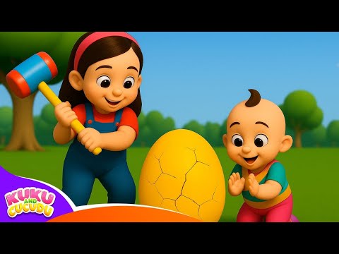 Sürpriz Yumurtalar Şarkısı 3D 🥚🚗 | Renkler ve Araçları Öğren – Kuku ve Cucudu