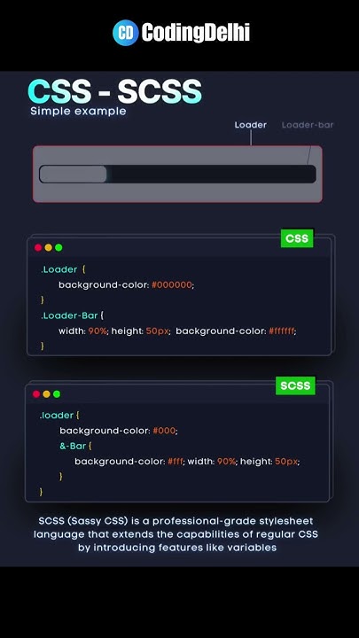 SCSS - CSS Simple Example - YouTube