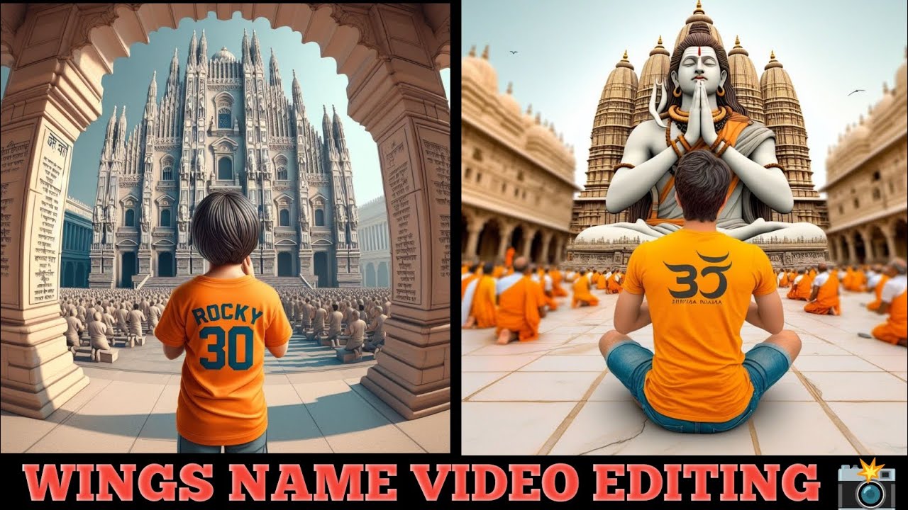 How to create 3D ai wings name image/ Trending wings name video editing ...