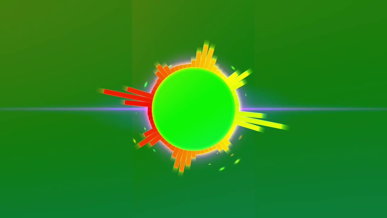 Audio spectrum visualizer green screen hd 2020 - YouTube