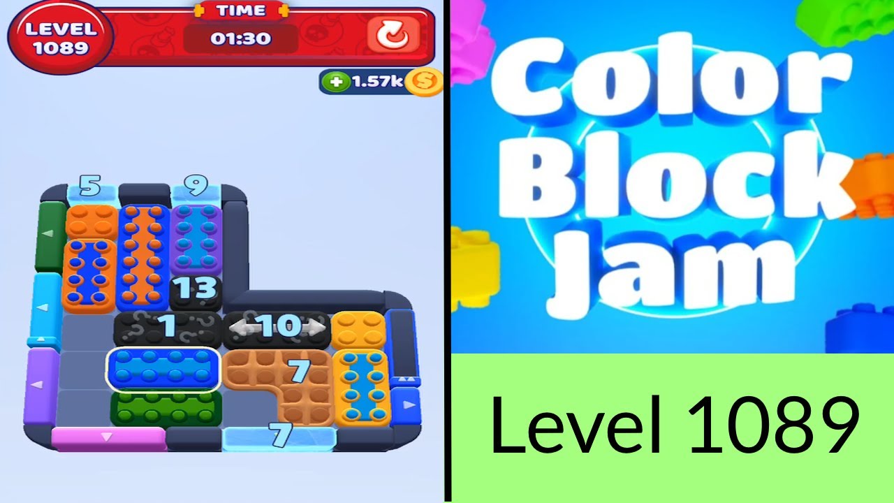 Color Block Jam Level 1089 - YouTube