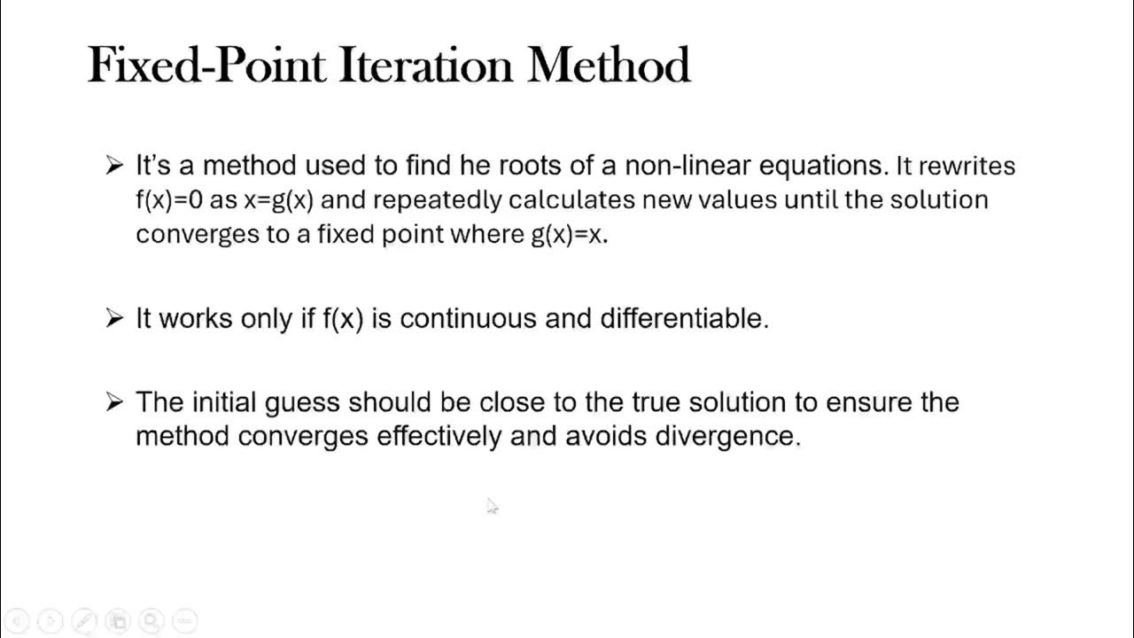 Fixed Point Iteration Method - YouTube