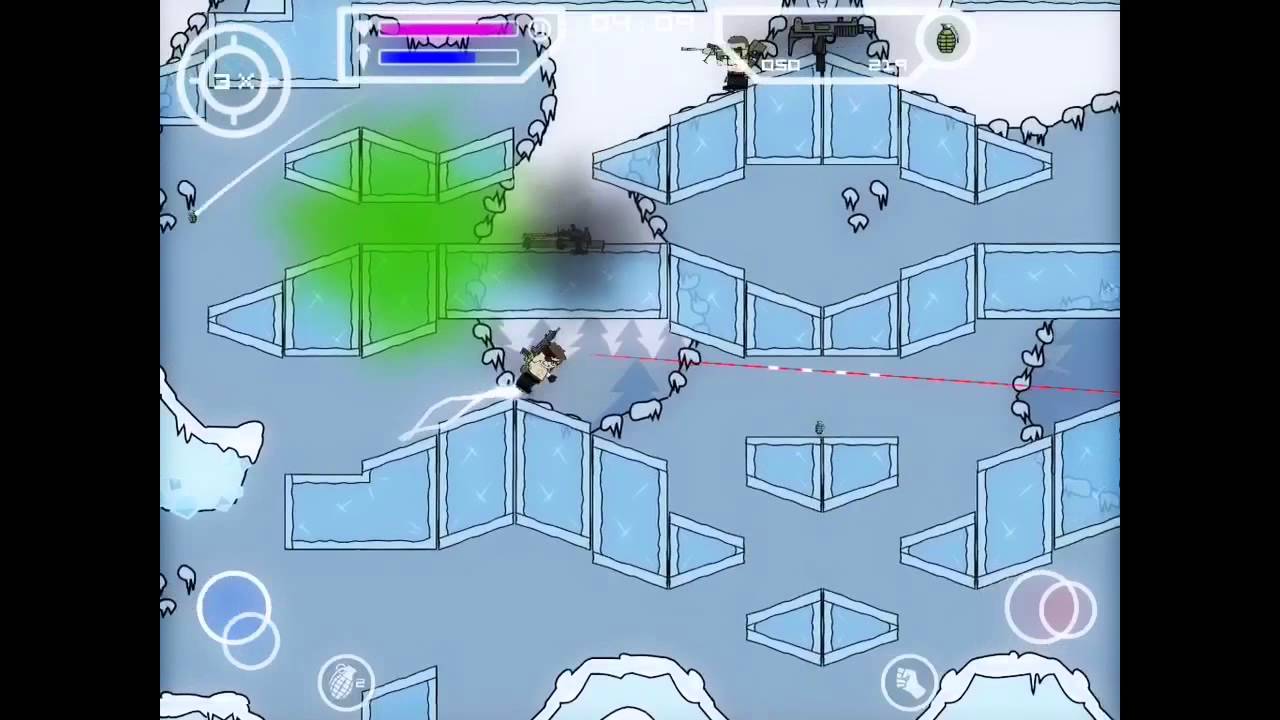 Doodle Army 2:Mini Militia (Gameplay) - Blood vs SSK SB Leader - YouTube