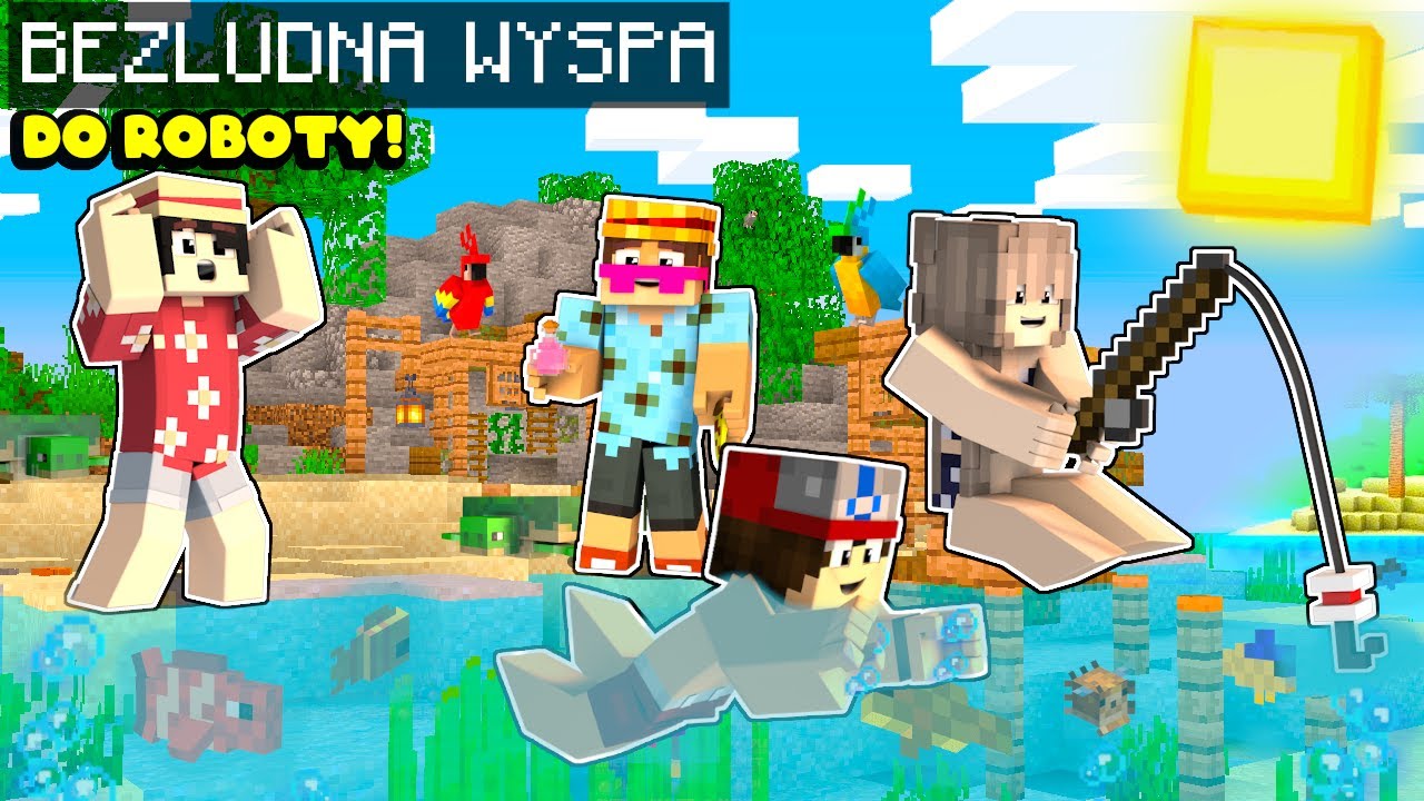 🌅 😱 ZOSTALIŚMY UWIĘZIENI NA BEZLUDNEJ WYSPIE W MINECRAFT! *pomocy ...