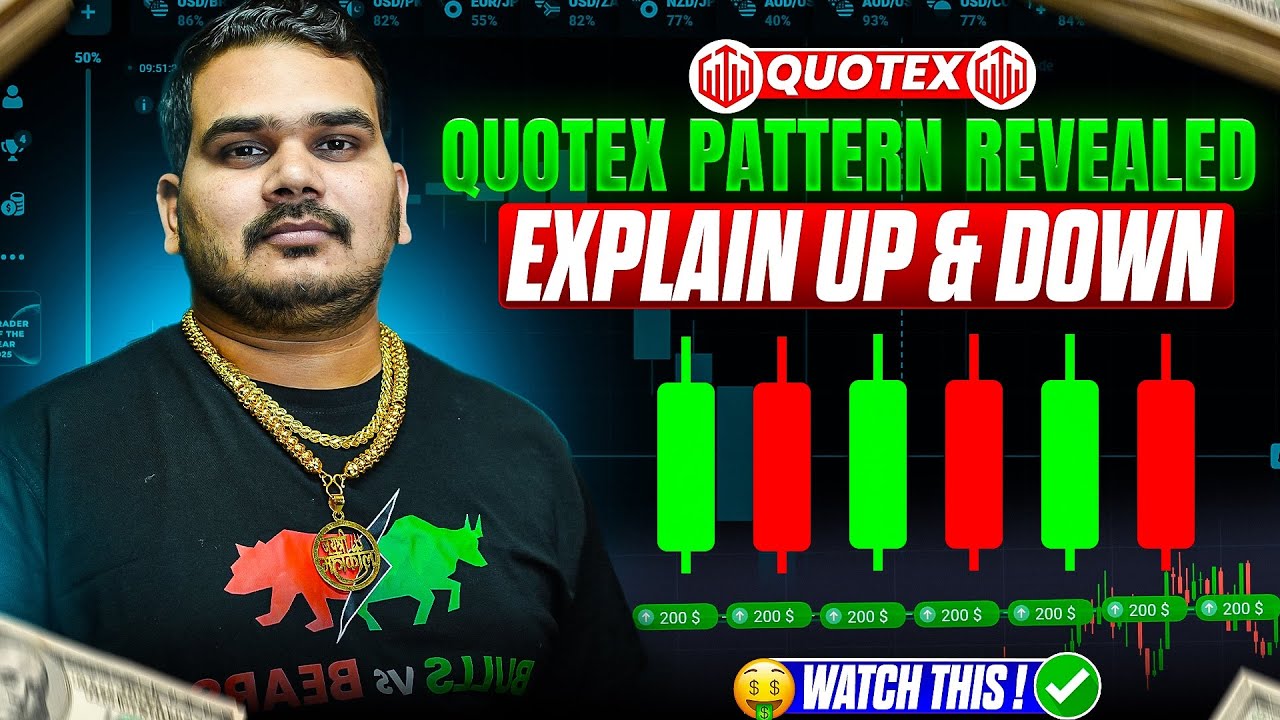 Quotex Pattern Revealed | Explain Up & Down Candle Pattern (Educational ...