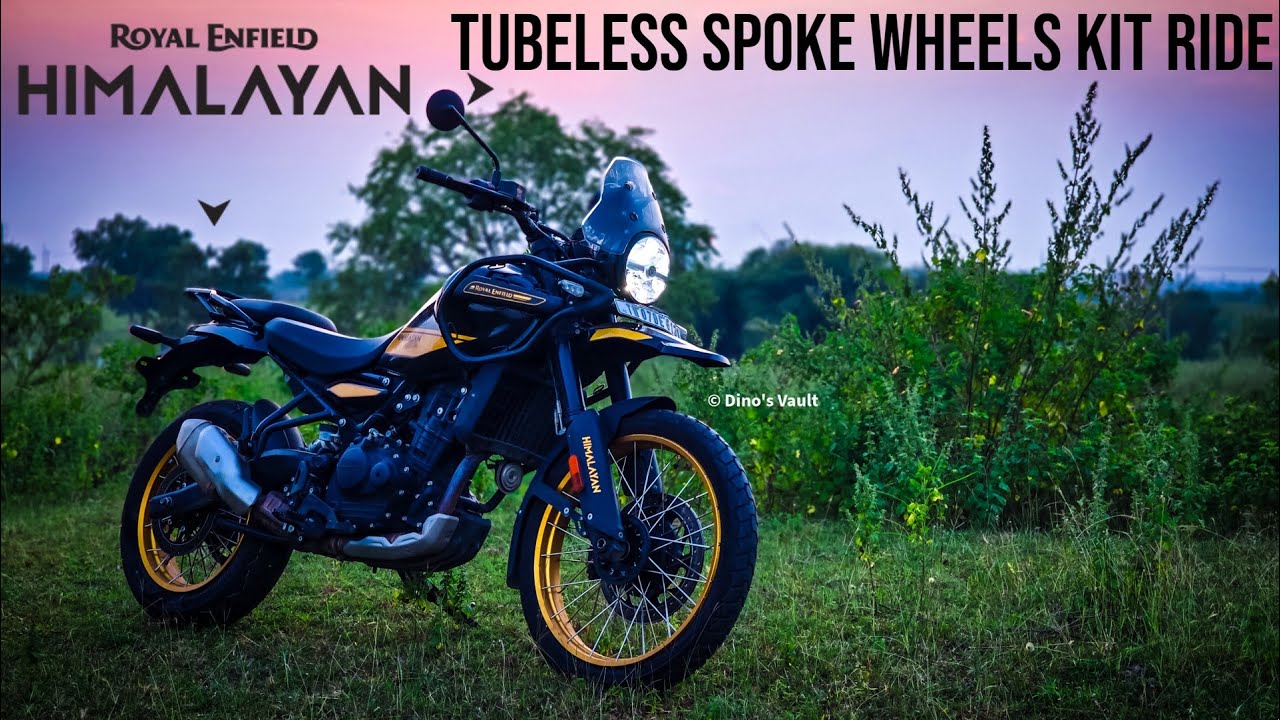 Royal Enfield Himalayan Tubeless Spoke Wheels Kit Ride Review | Get it ...
