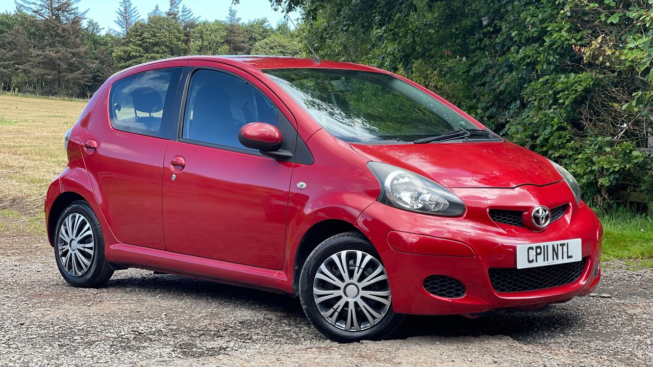 2011 TOYOTA AYGO ICE 5 DOOR RED HATCHBACK PETROL AUTOMATIC ULEZ ...