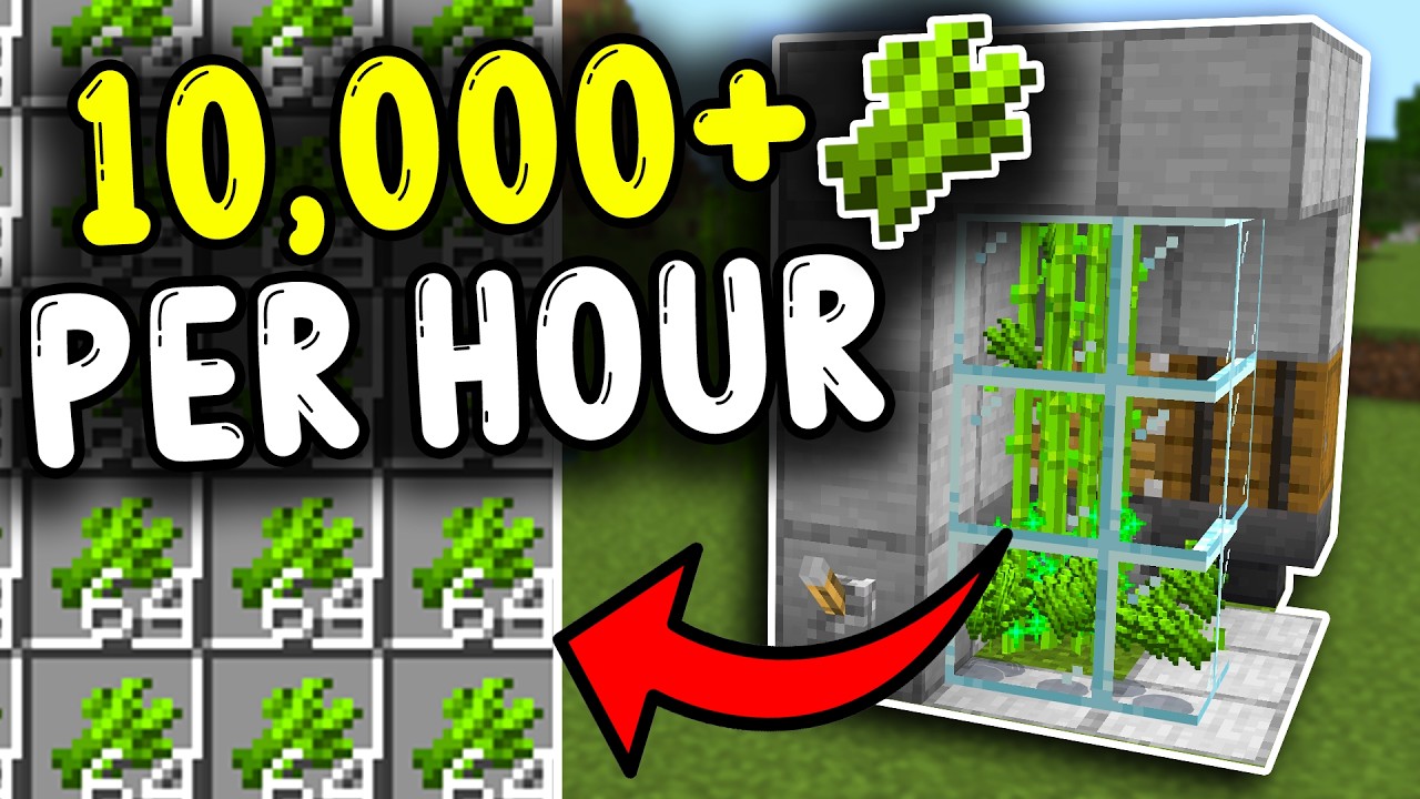 BEST SUGARCANE Farm Minecraft Bedrock 1.21! - YouTube