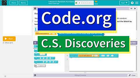 Code.org Lesson 6 Random Numbers | Complete Lesson | Tutorials with ...